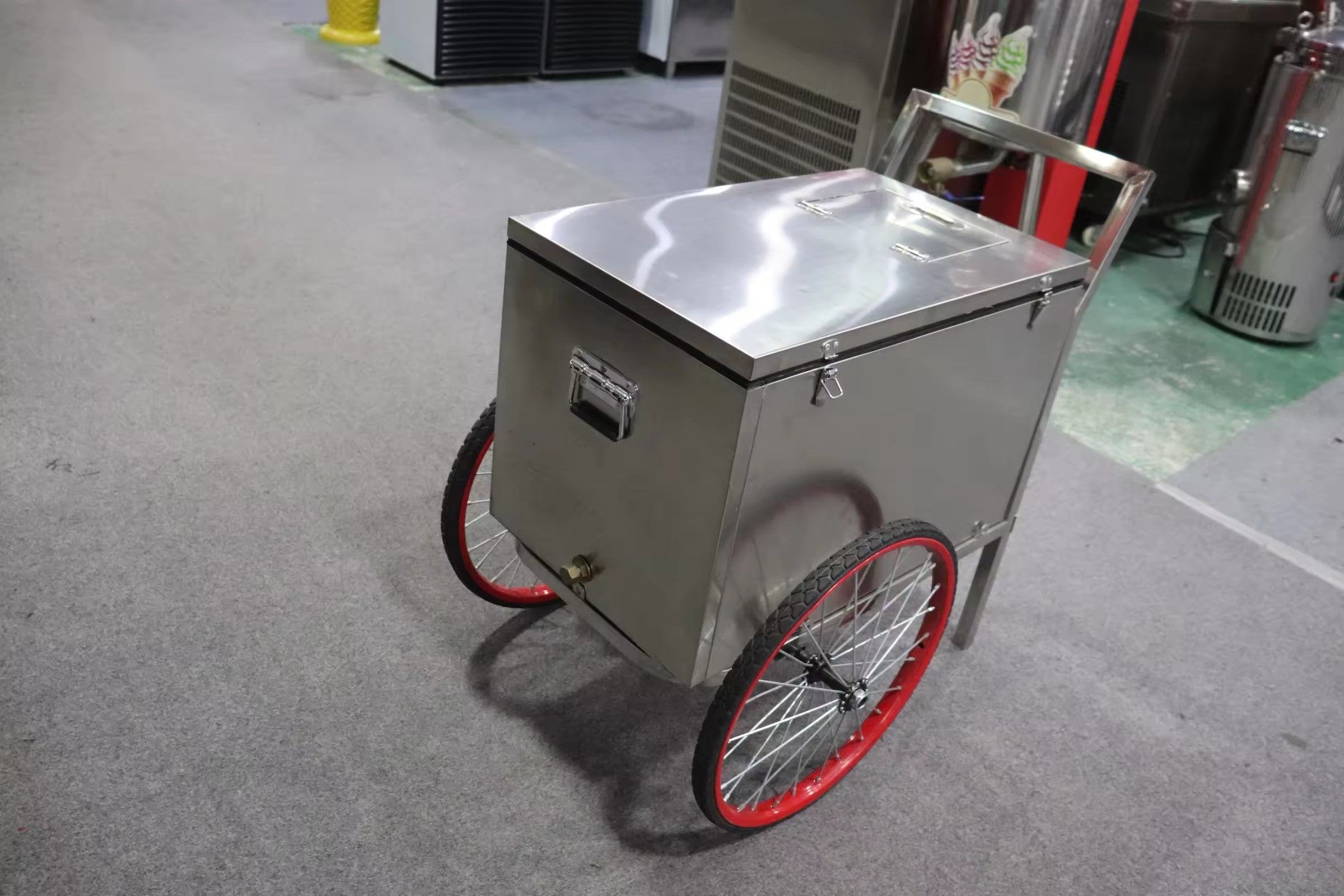 Stainless Steel Beverage cooler cart,cooler push cart design,small pus ...